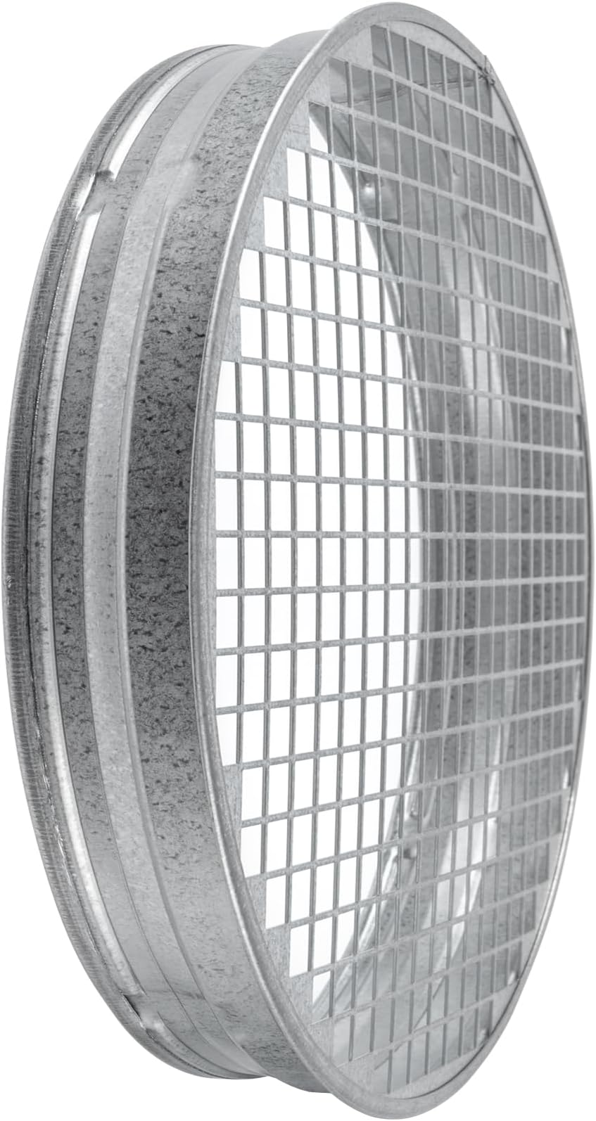 HVAC OV Galvanized Metal Duct End Cap - 10 Inch Fit with Mesh ...
