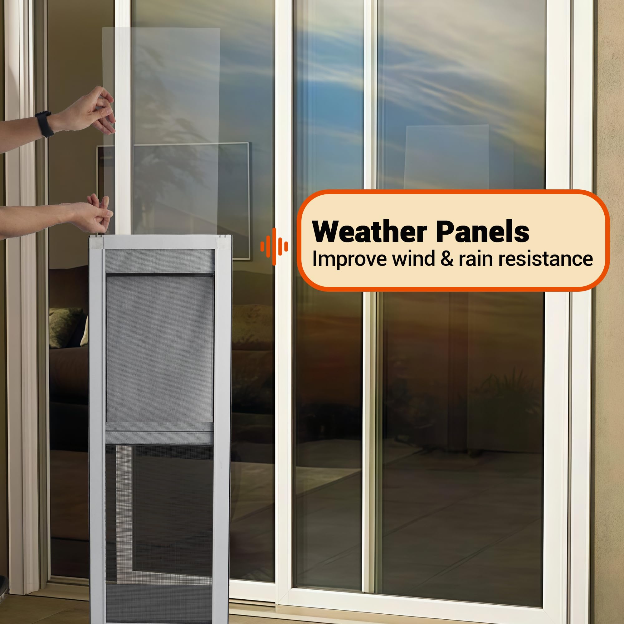 Snapklik.com : Dog Door For Sliding Glass Door, Patio Doggy Door Insert ...