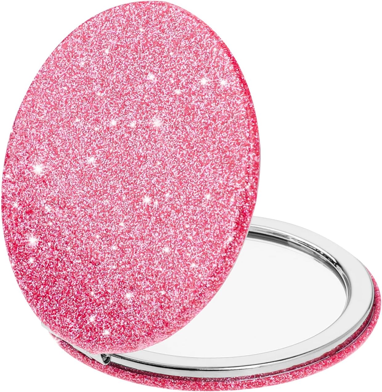 Amazon.com: Dimeho Cosmetic Compact Mirror Folding Glitter Round Mini ...