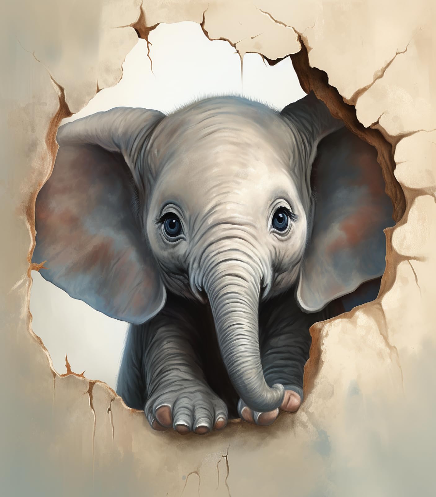 African Forest Elephant Drawing