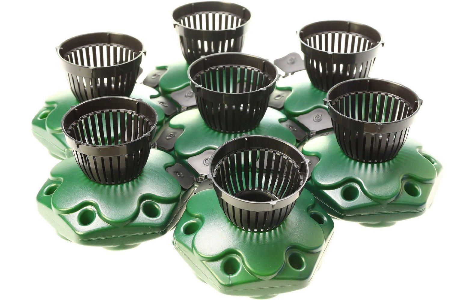 Amazon.com : G&B 7pcs Aquaponics Floating Pond Planter Basket Kit ...