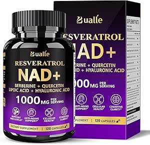 Amazon.com: NAD Supplement, Liposomal NAD Resveratrol Supplement Contains Berberine , Alpha ...