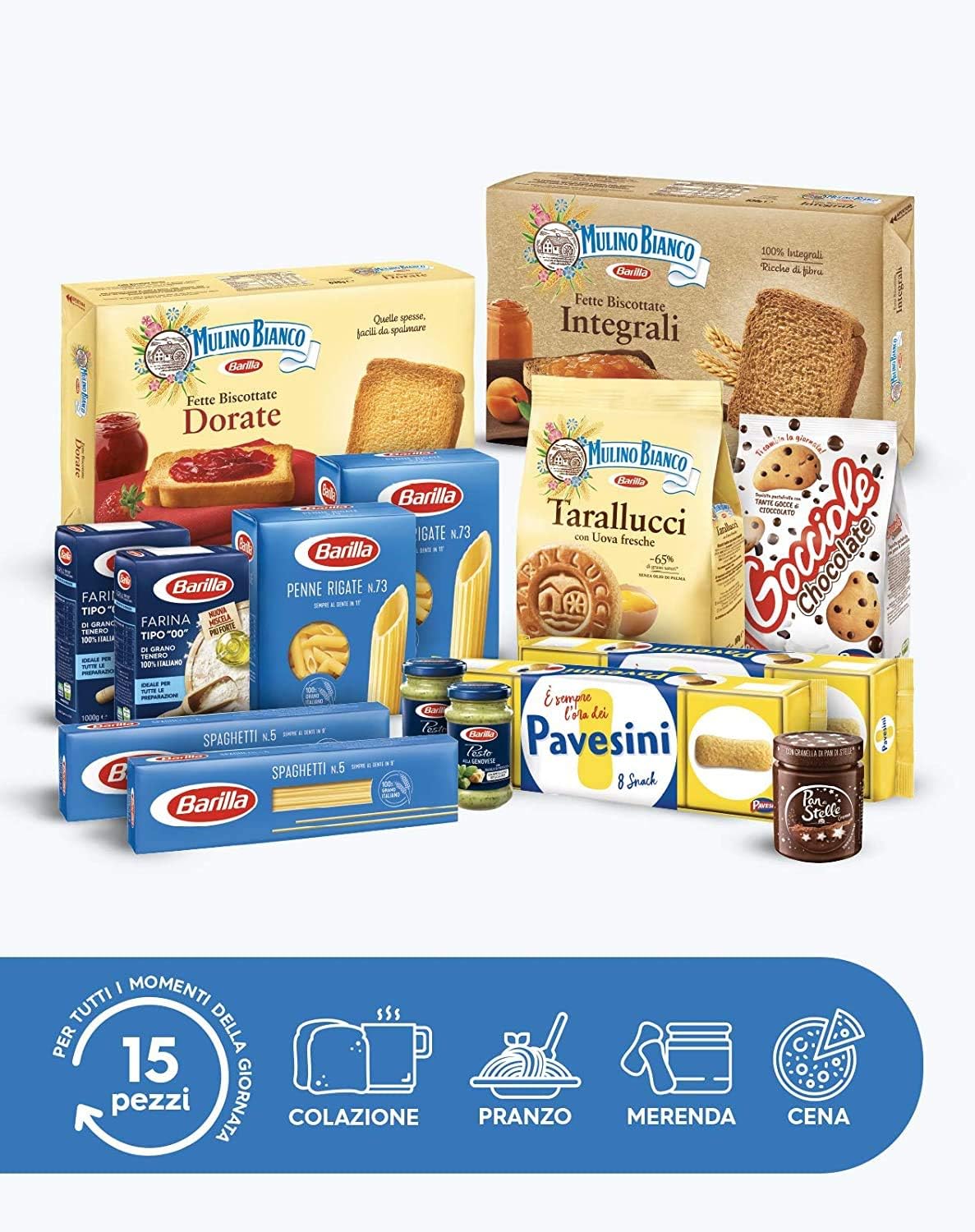 Barilla, Box I Più Amati, Confezione di 15 Prodotti Assortiti Barilla ...