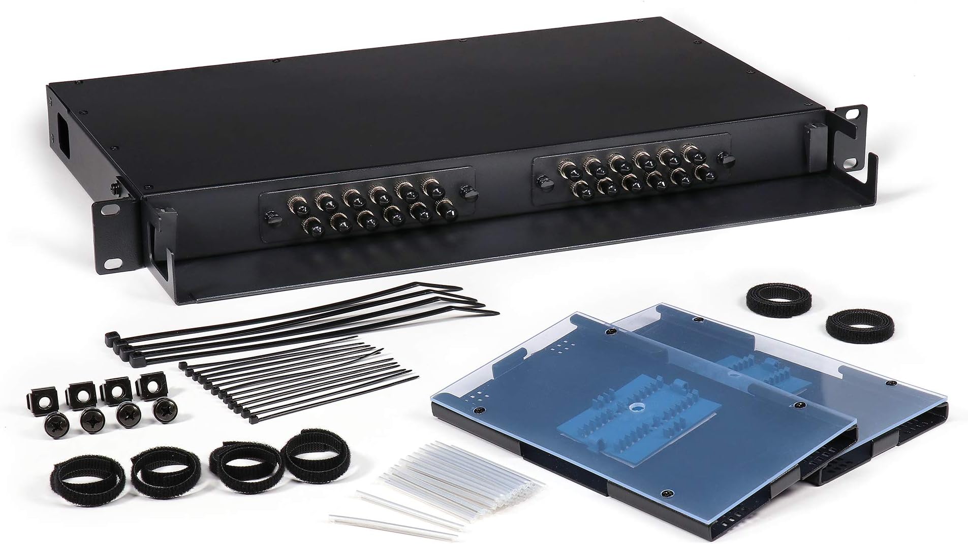 Amazon.com: ICC ICFORE31RM Fiber Optic Rack Mount Enclosure44; 3-Panel ...