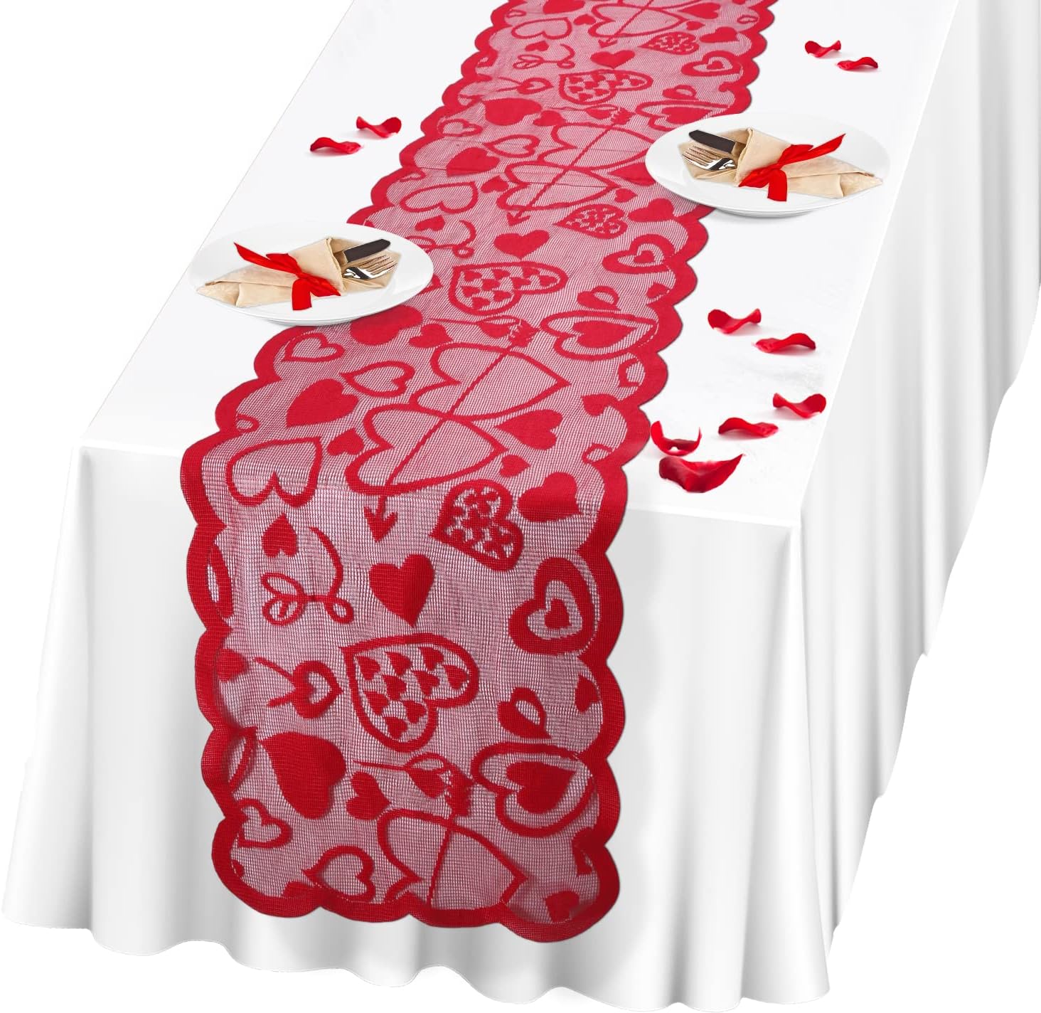 Valentine's Day Table Runner, 13x72inch Valentine Decorations ...