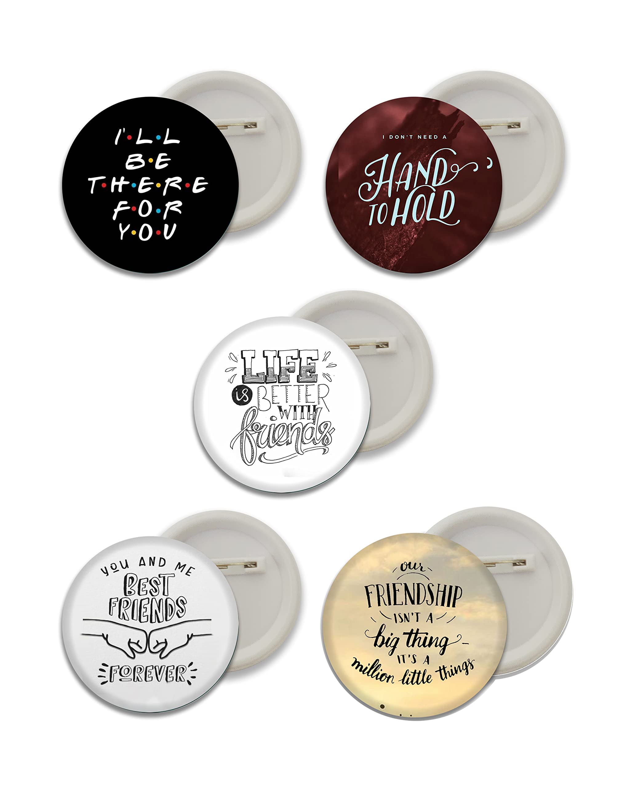 Buy D2C Friendship | Best Friend Button Badges Online at Low Prices in ...