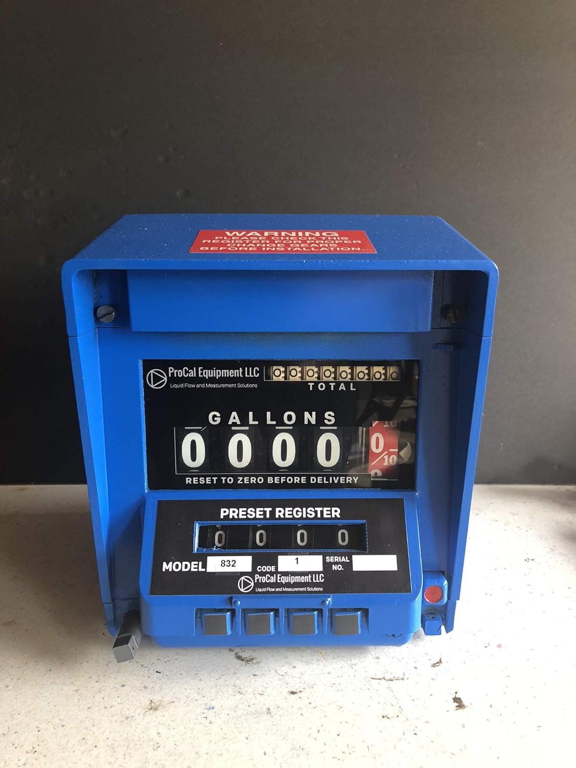 Neptune Meter Register 832-0 832-1 833-0 831-0 834-1 834-0 834-5 ...