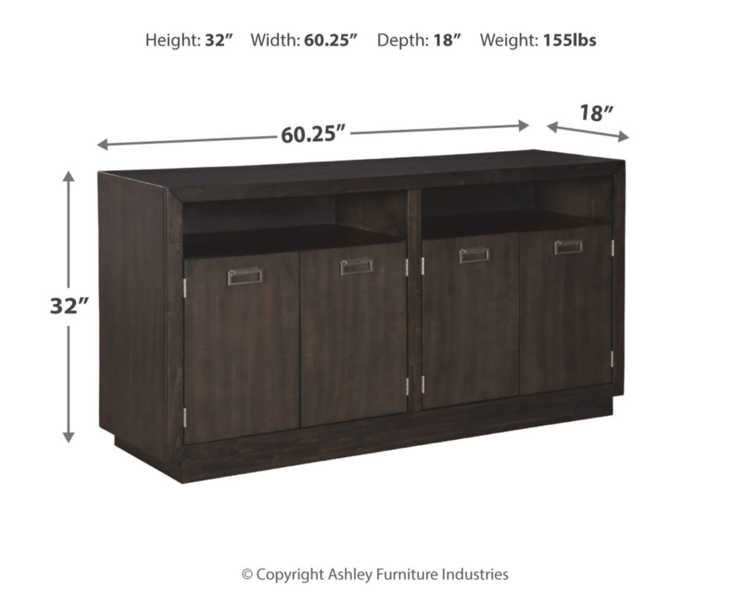 Signature Design by Ashley Hyndell 60.13" Contemporary -Dining Room ...