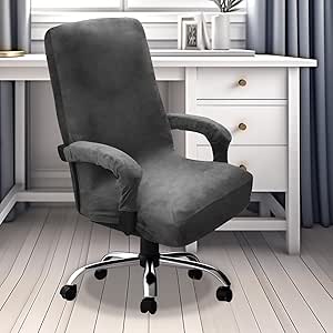 Amazon.com: OUWIN Universal Computer Chair Slipcovers with Zipper 2 ...