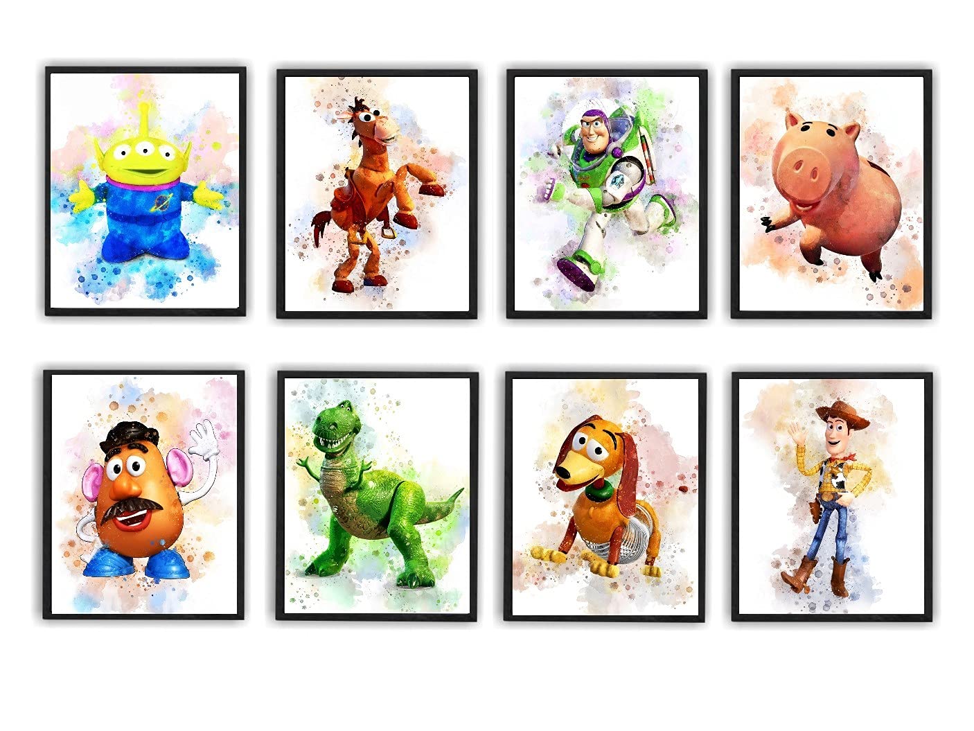 Buy Sylvana Workshop - Toy Story Poster Watercolor Prints , UNFRAMED(8 ...