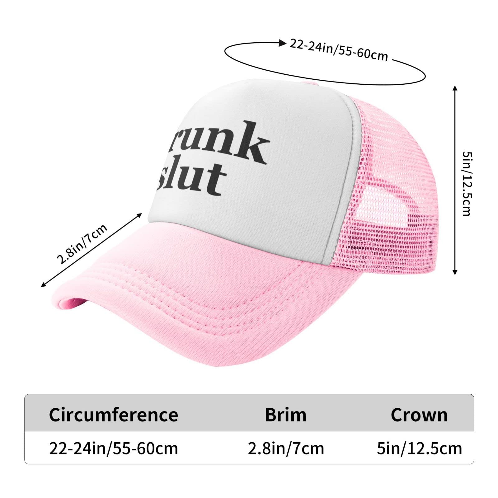 Snapklik.com : Drunk Slut Hat Unisex Adult Trucker Hats Adjustable Cap ...