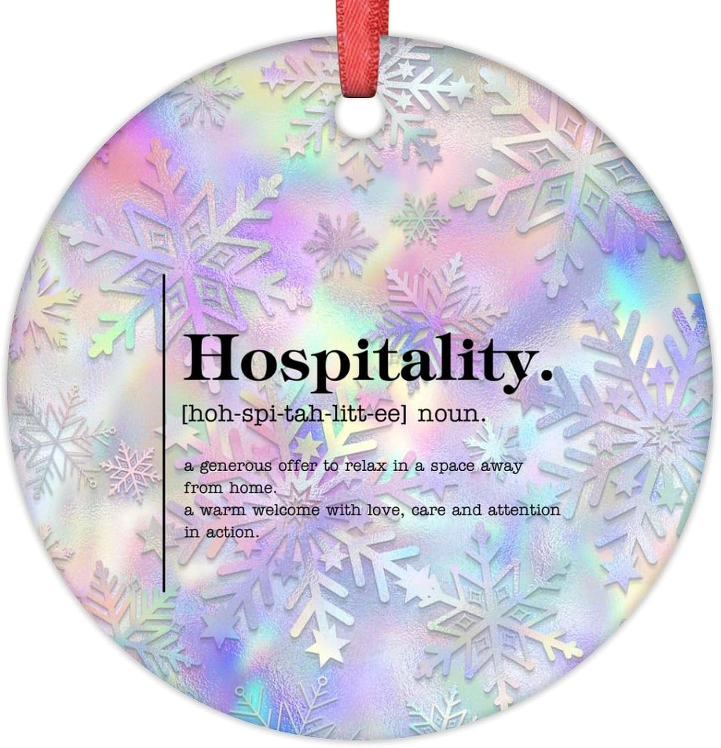 Amazon.com: Madcolitote Hospitality Christmas Ornaments 2024 Custom ...