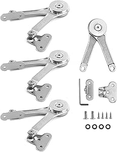 QWORK 4 Pack Lid Stay Tension Adjustable Lid Support Hinge, Safe Hinges ...