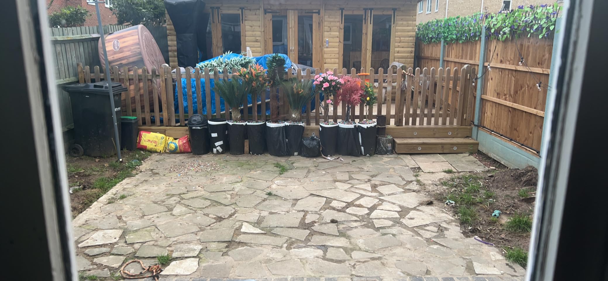 URBNLIVING Stunning Sandy Slim Large Plant Pot Flower Planters Indoor ...