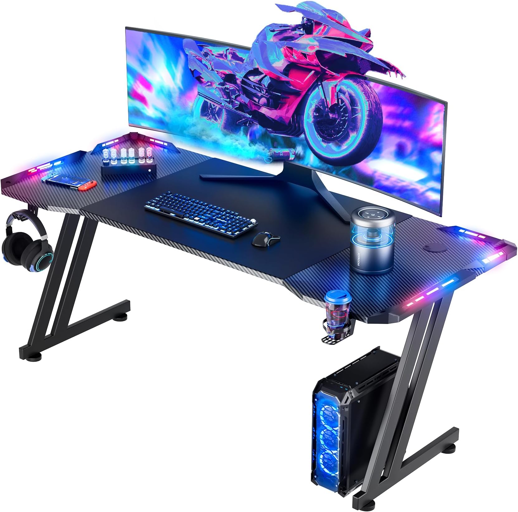 Amazon.com: Arozzi Arena Special Edition Ultrawide Curved Gaming and ...