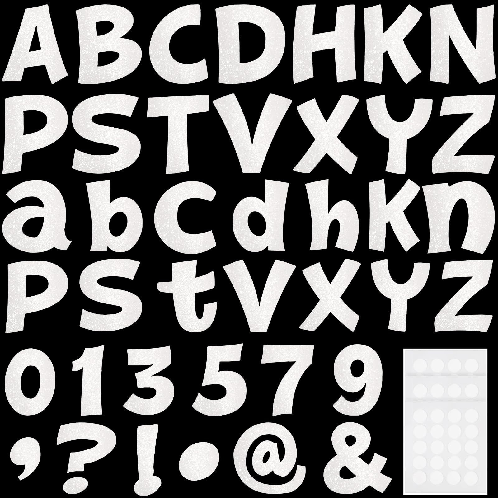 Snapklik.com : Colarr 216 Pcs Glitter Bulletin Board Letters For ...