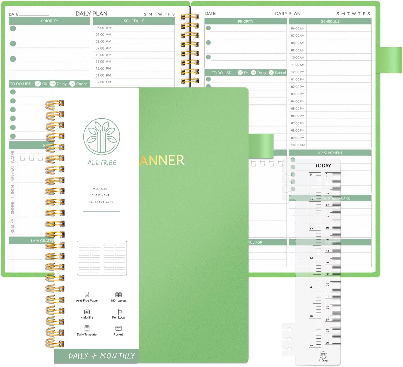 Amazon.com : Daily Planner Undated, Daily To Do List Planner Notebook ...