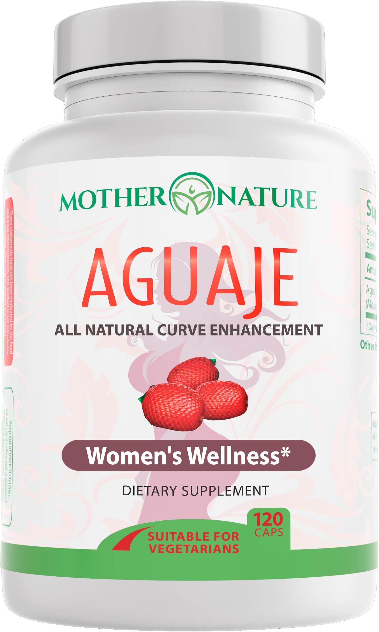 Amazon.com: Mother Nature Aguaje Curves Capsules for Women, 1000mg ...