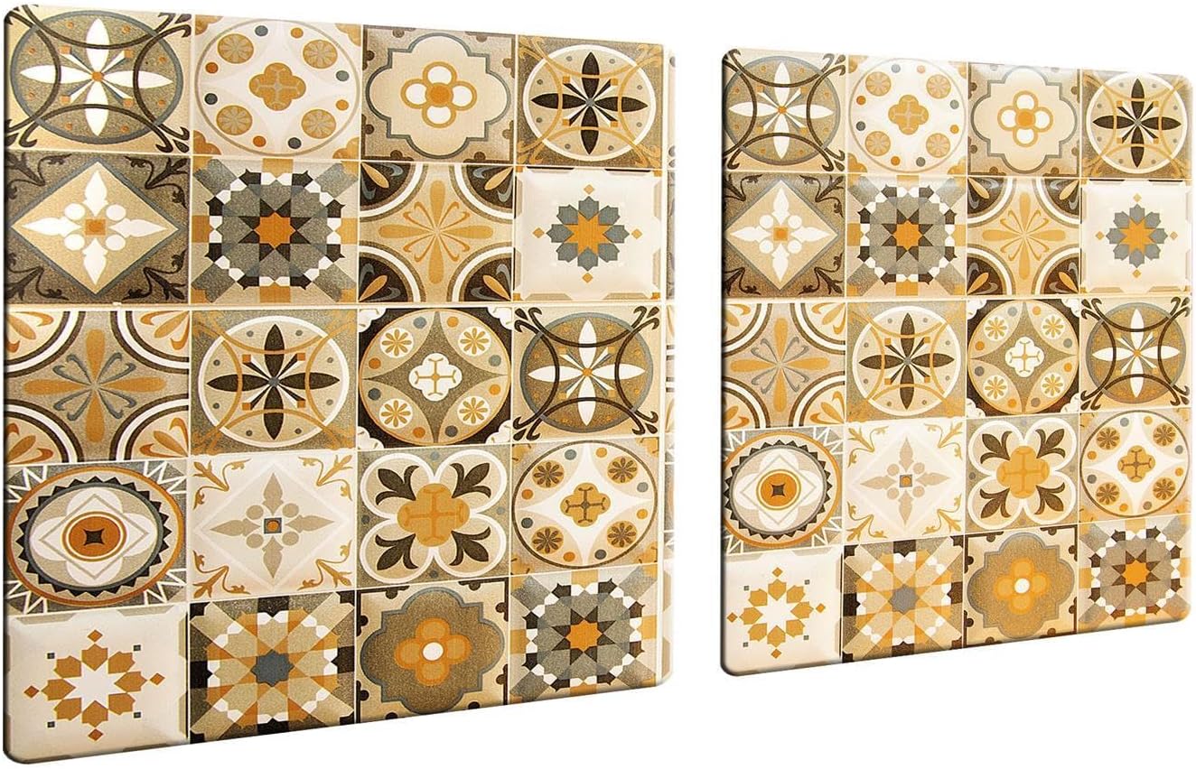 DAMU Hob Cover Plates 2 x 40 x 52 cm Ceramic Hob Cover Protector 80 x ...