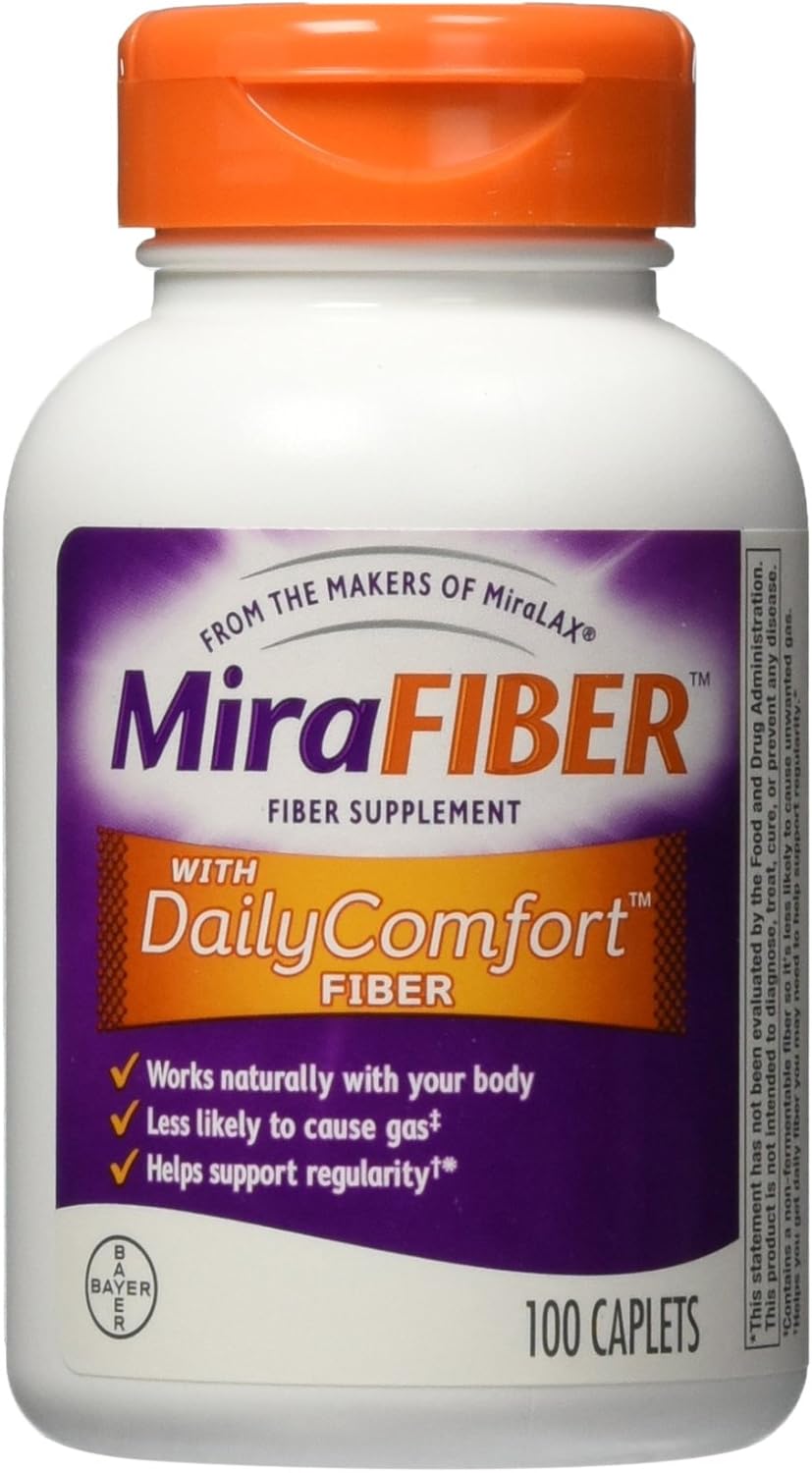 Mirafiber Caplets, 100 Count : Amazon.com.mx: Salud y Cuidado Personal