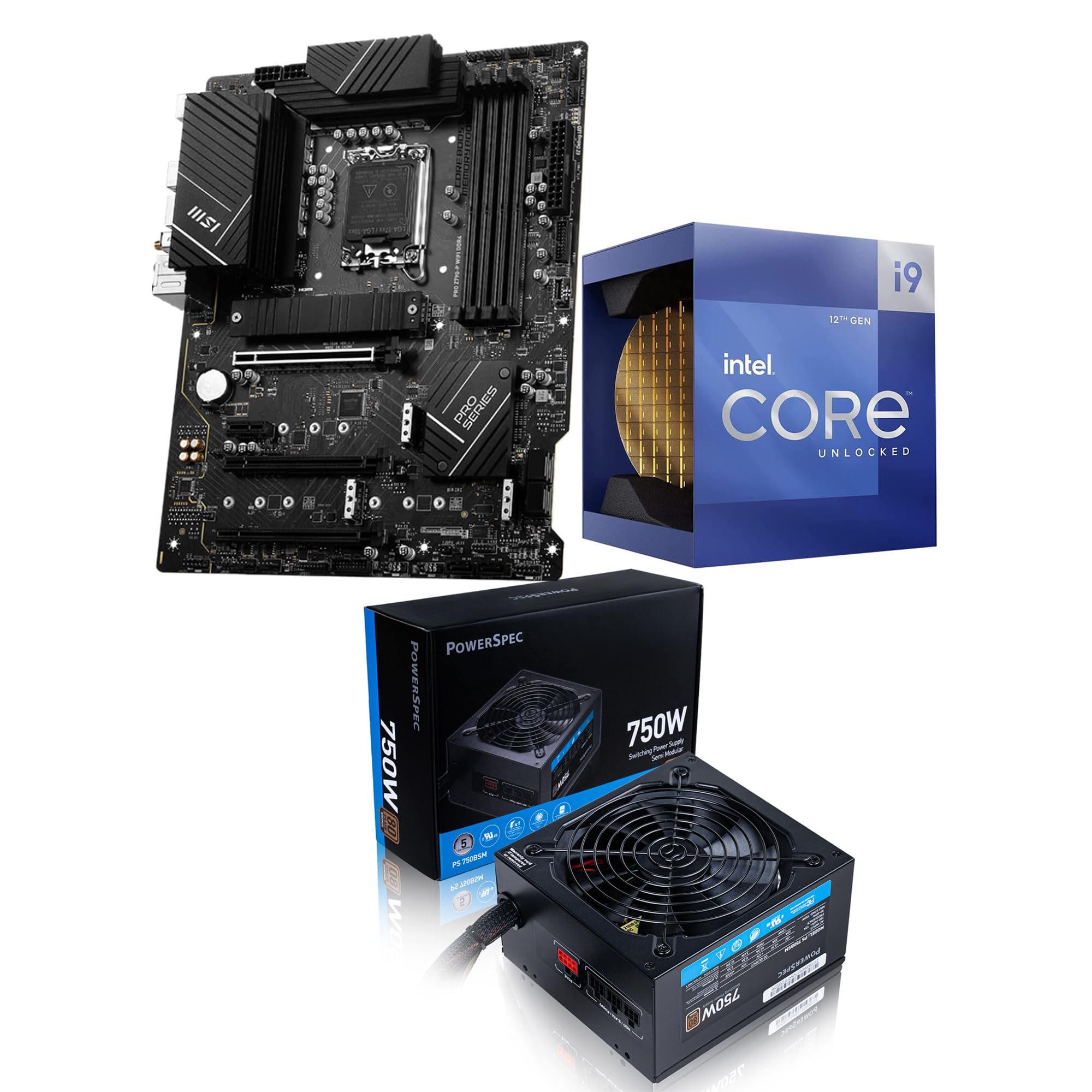 Amazon.com: Micro Center 3 in 1 Bundle: Intel 12900K Desktop CPU+MSI ...