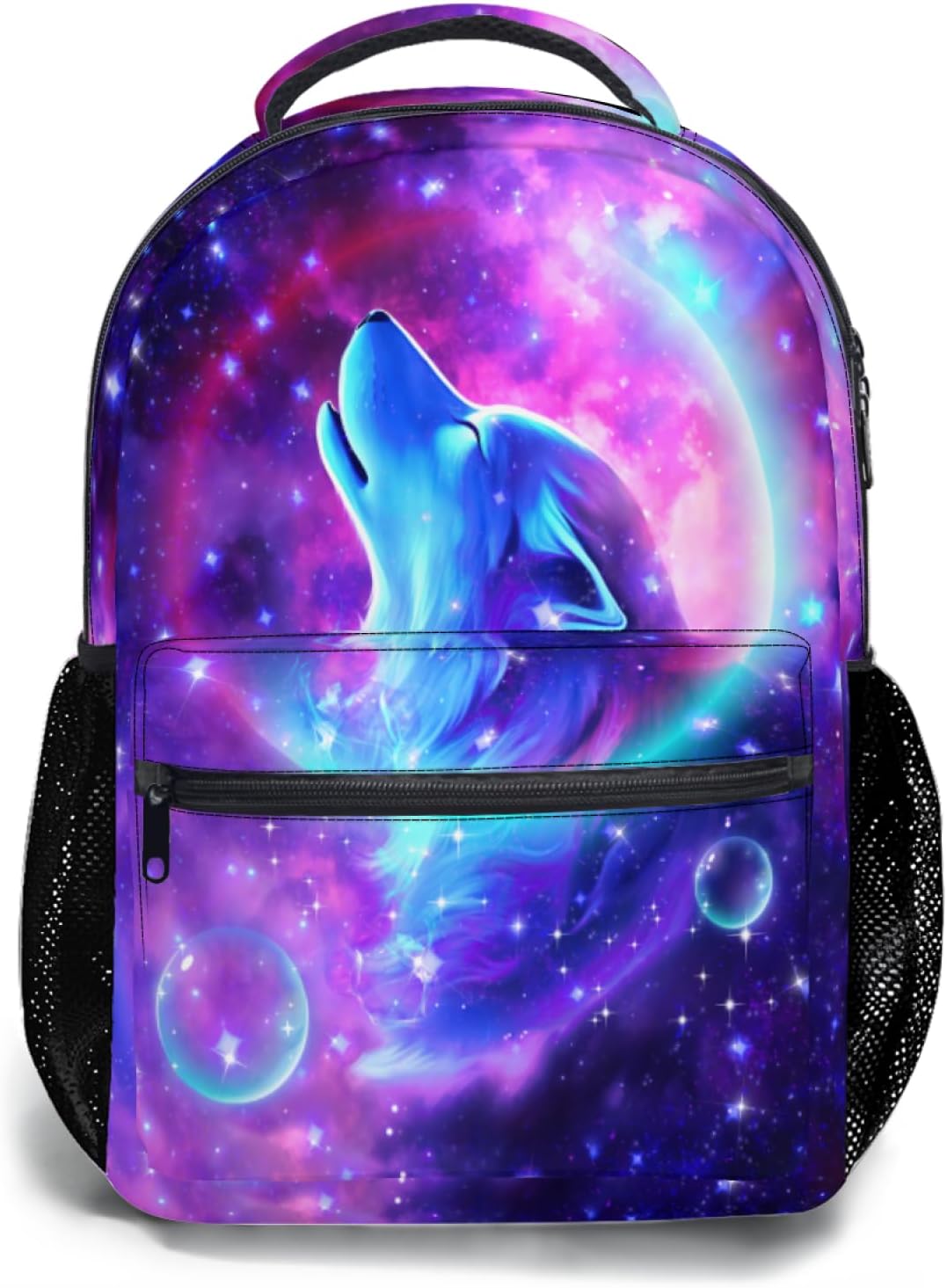 Amazon.com | Nerxy Wolf Galaxy Backpack for Girls Boys Animal Bookbag ...