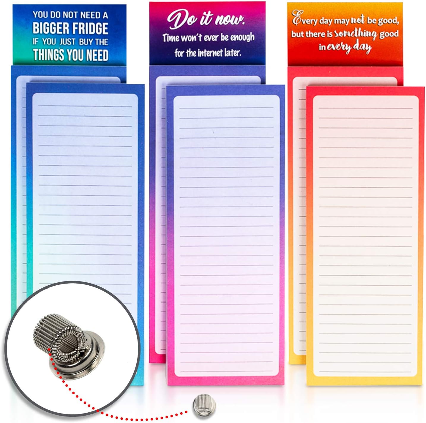 Amazon.com : Lissom Design Notepad Bundle with Pen - Magnetic List Pad ...