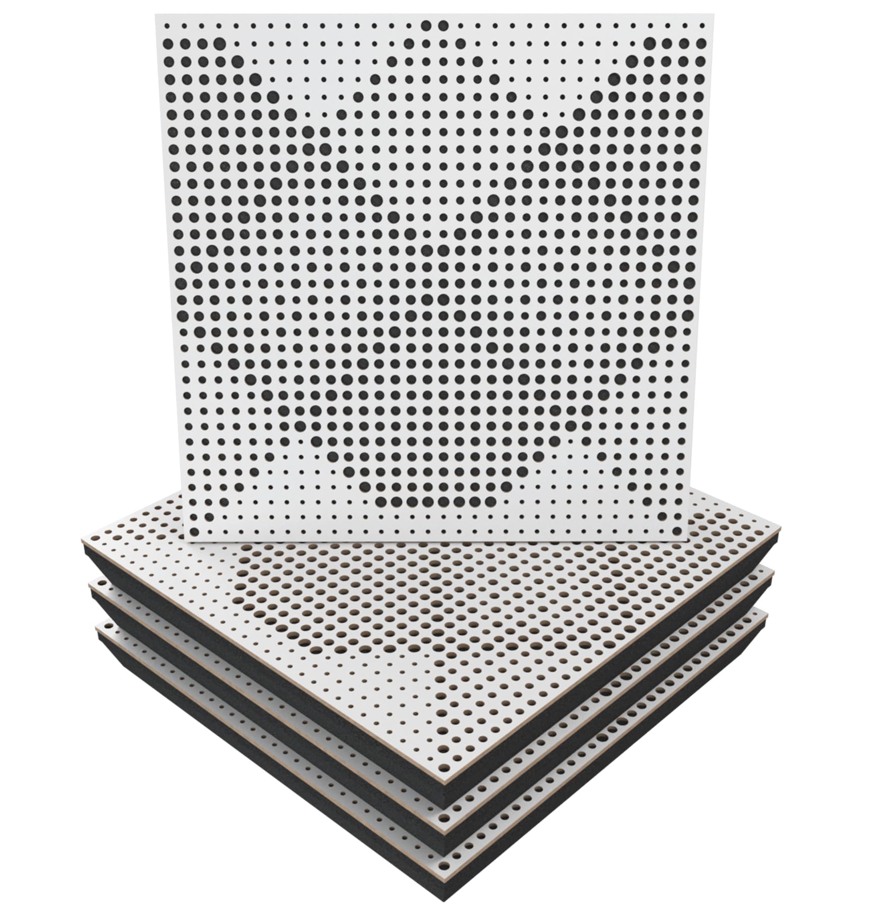 Sound Absorption-Diffuse Acoustic Panel | 50x50x5cm | Absorption ...