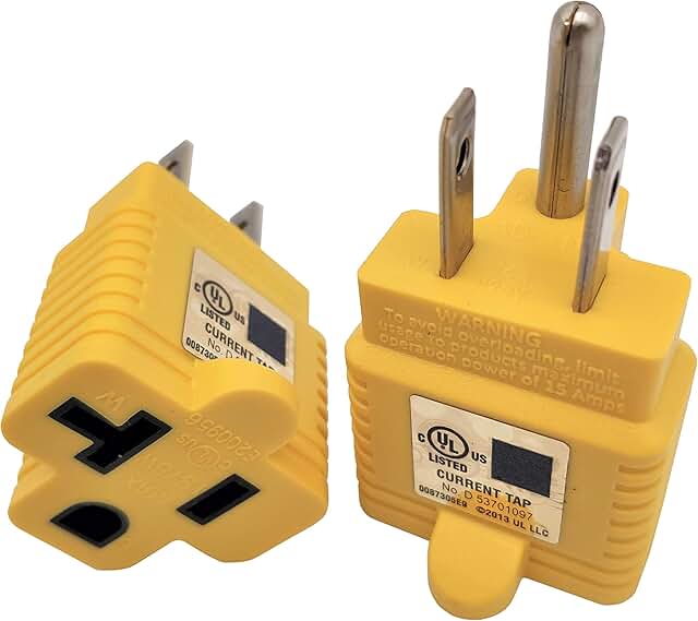 Amazon.com: 20 amp to 15 amp plug adapter