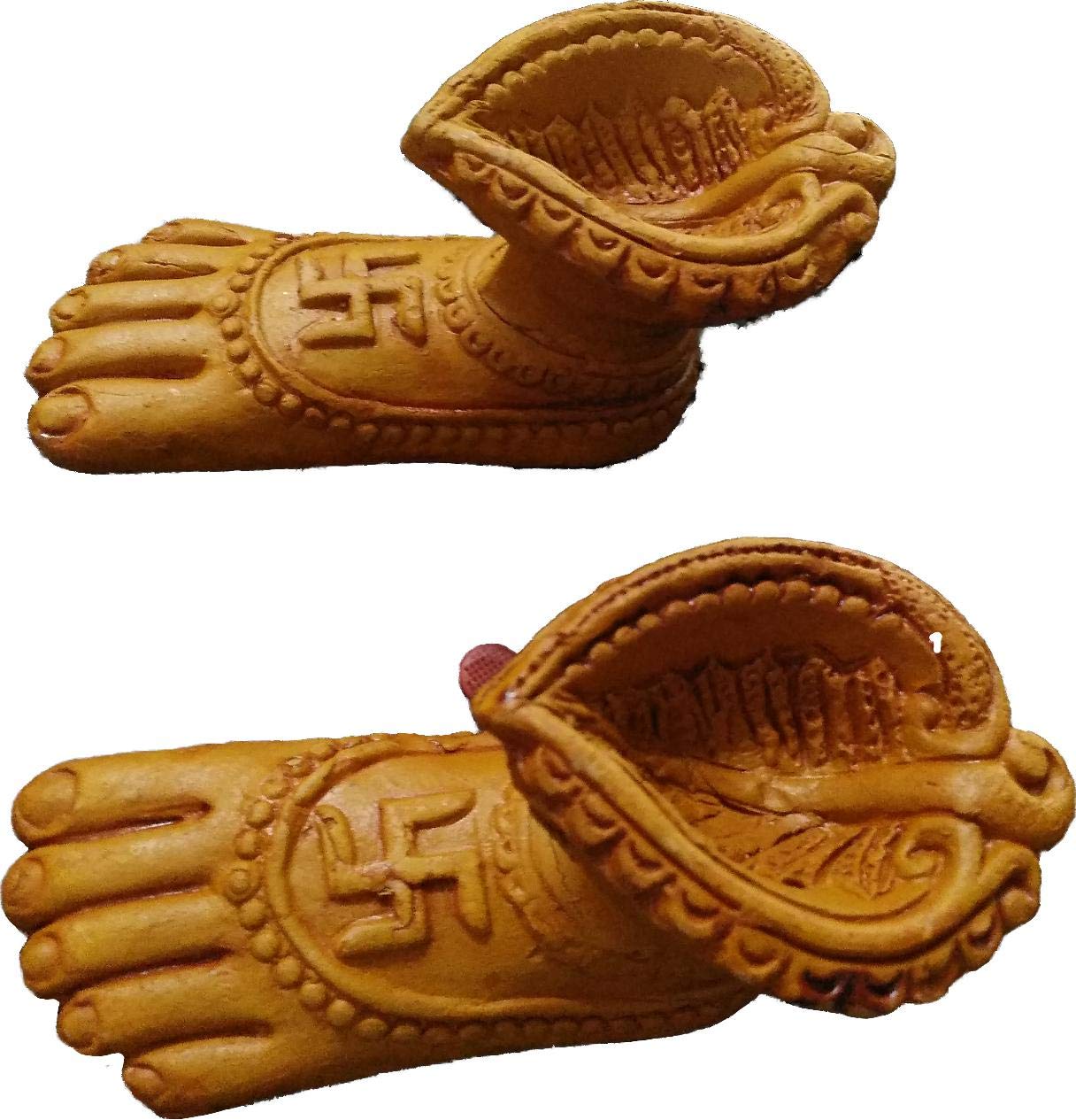 Pair of Charan Paduka Deepak : Amazon.in: Shoes & Handbags