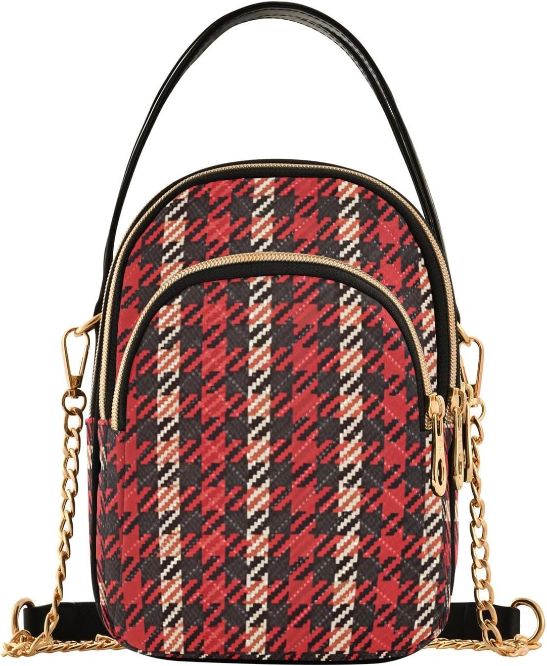 Amazon.com: QGBYMX Fabric Texture Red Quilted Crossbody Bags for Women ...