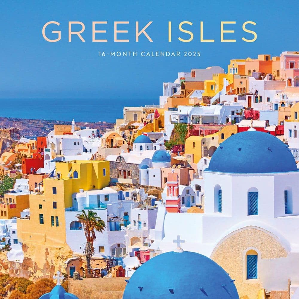 Amazon.com: Carousel Calendars, Greek Isles 2025 Mini Wall Calendar ...