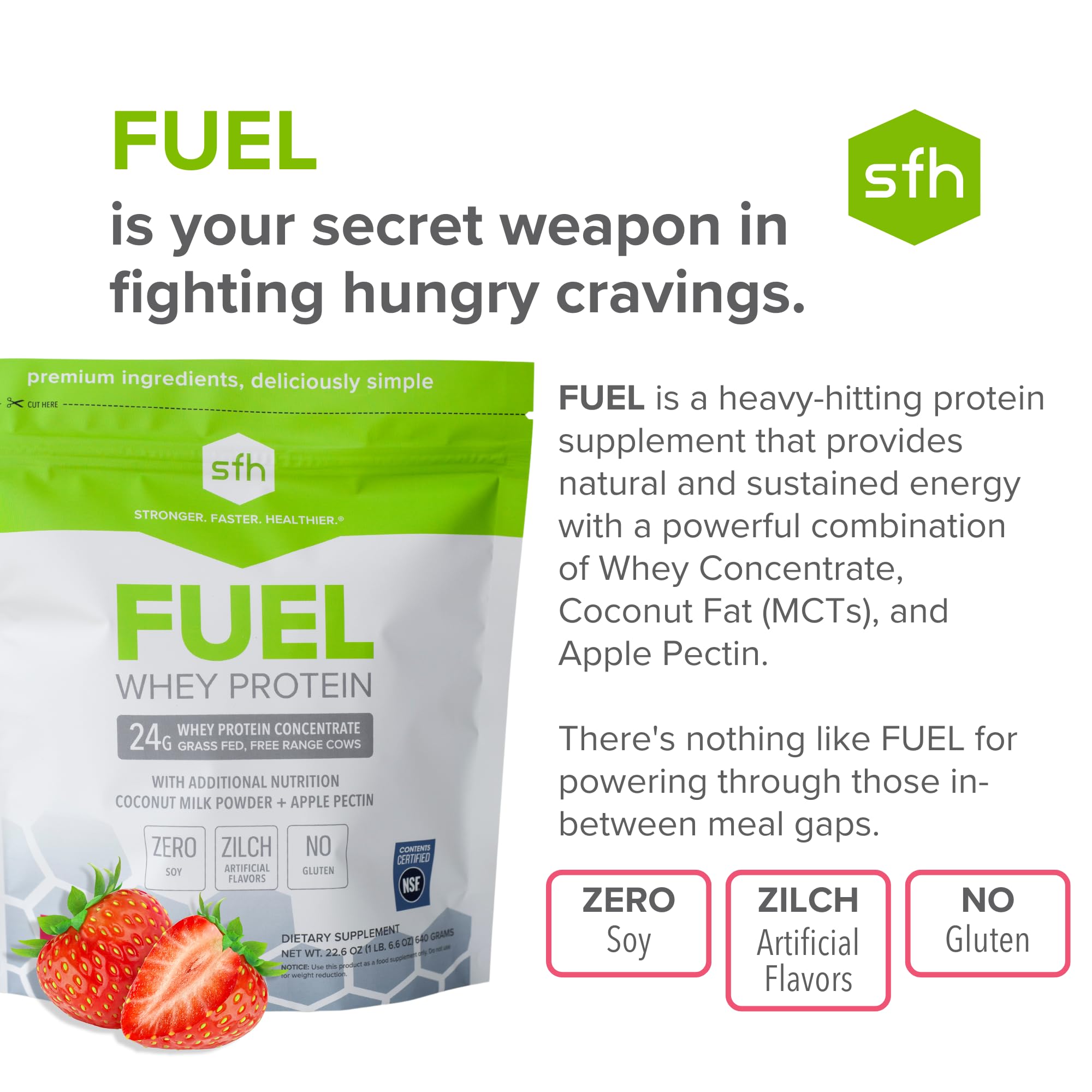 Snapklik.com : SFH Fuel Whey Protein Powder Great Tasting Grass Fed ...