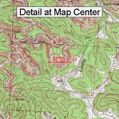 Amazon.com : USGS Topographic Quadrangle Map - Ironton, Ohio (Folded ...
