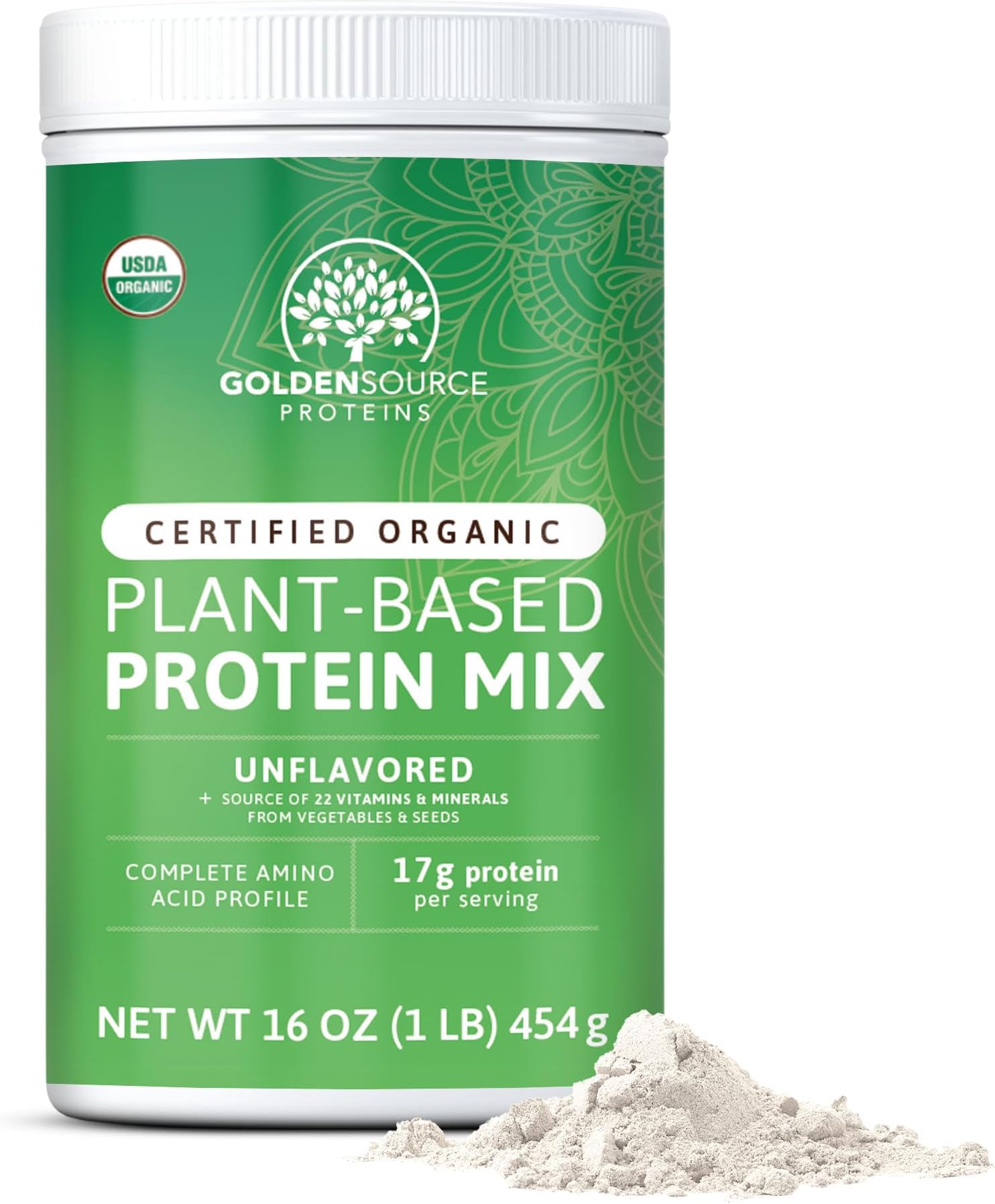 Amazon.com: GoldenSource Proteins, UNFLAVORED, Plant Based Protein ...