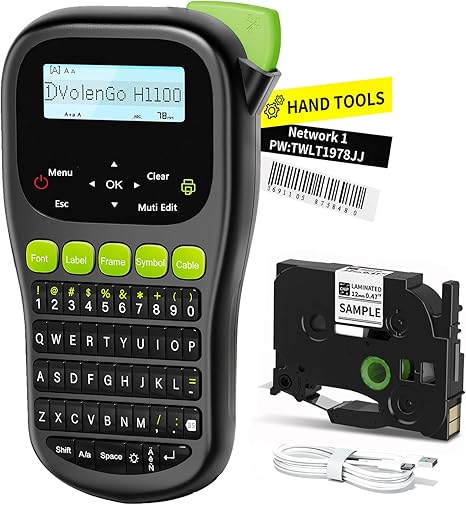 Amazon.com : VolenGo Label Maker Waterproof-Labels, Wire Cable Label ...
