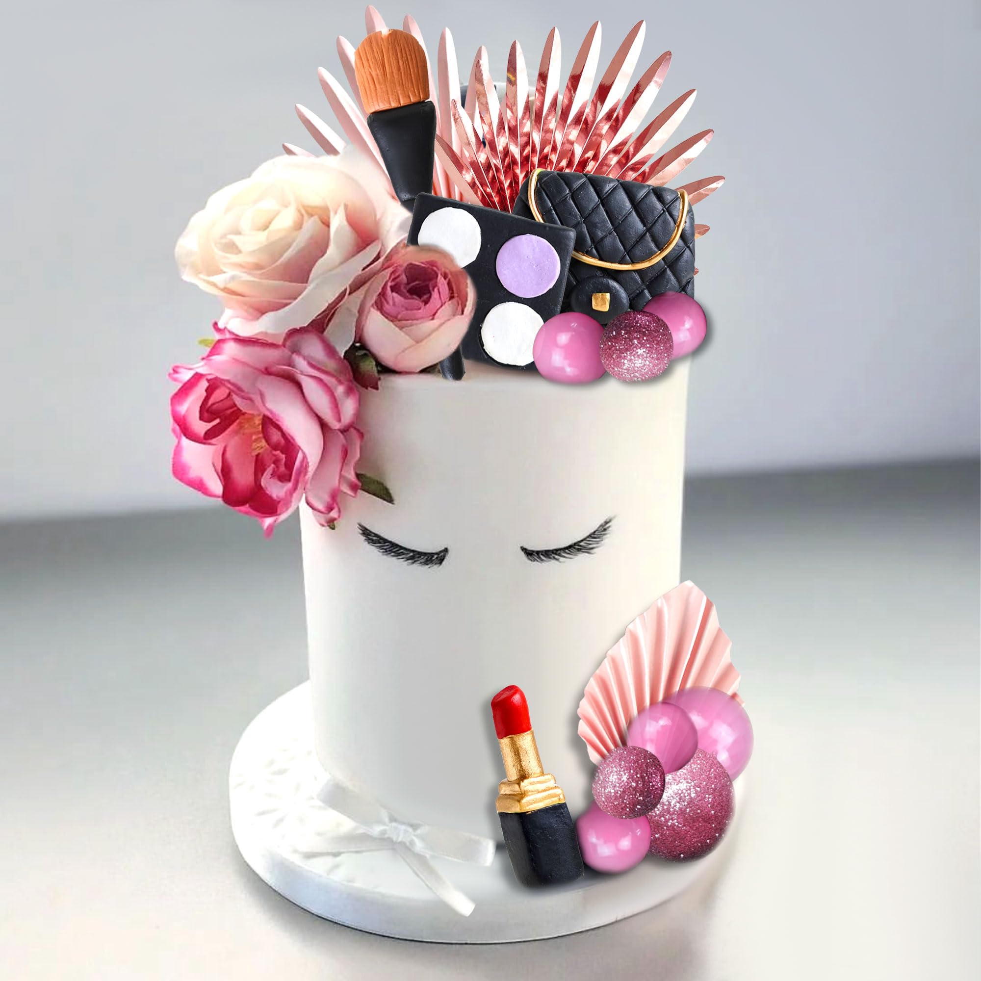 Snapklik.com : Luxury Makeup Cake Topper - Glamour Party Decorations ...