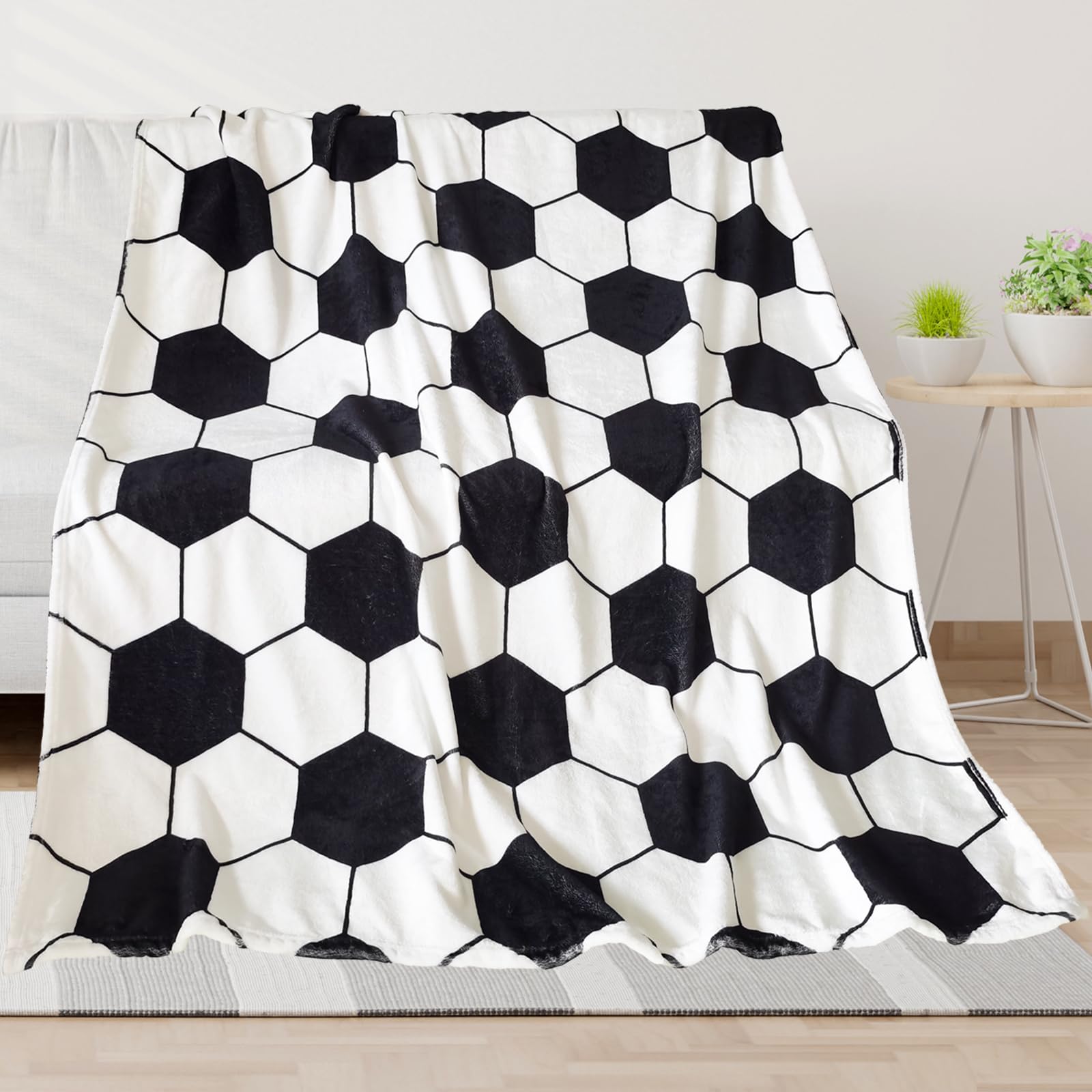 Amazon.com: AUIVTY Soccer Blanket Soccer Gifts for Boys 8-12 Soccer ...