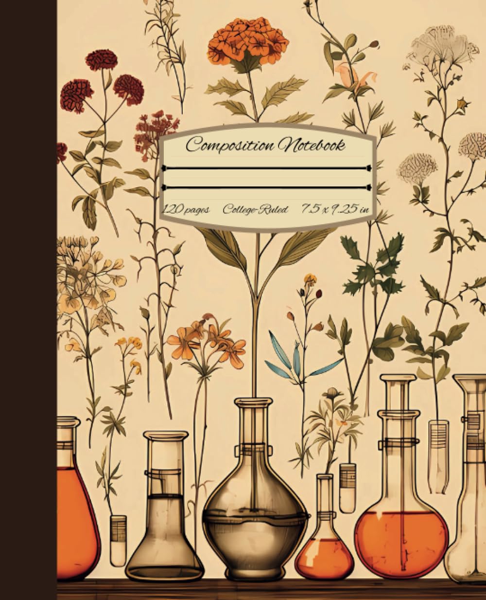 Composition Notebook College Ruled: Vintage Aesthetic Science Lab Tools ...