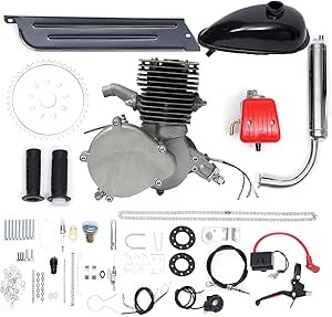 Amazon.com : TBVECHI Gas Bicycle Kit, Gas Petrol Bike Engine Motor ...