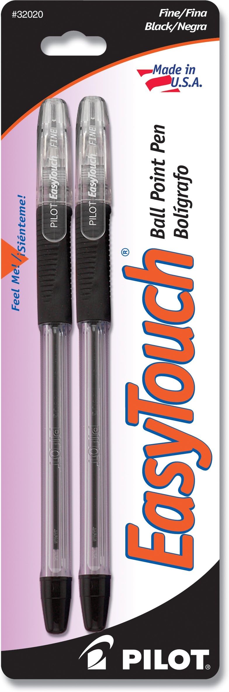 Amazon.com : PILOT EasyTouch Ballpoint Stick Pens, Fine Point, Black ...