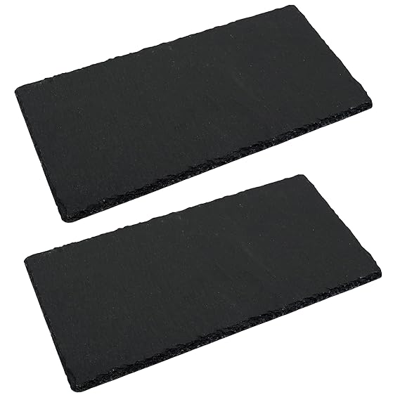Buy Store2508 Natural Black Slate Tray Rectangular Platter, Food ...