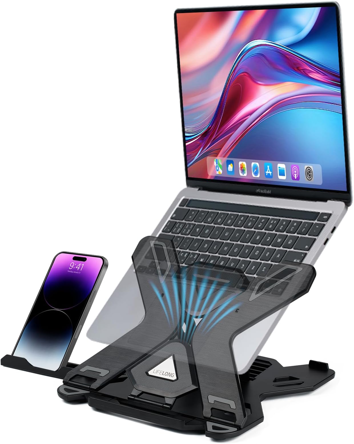Laptop Stand for Desk, Adjustable Laptop Stand for Desk, Laptop Riser ...