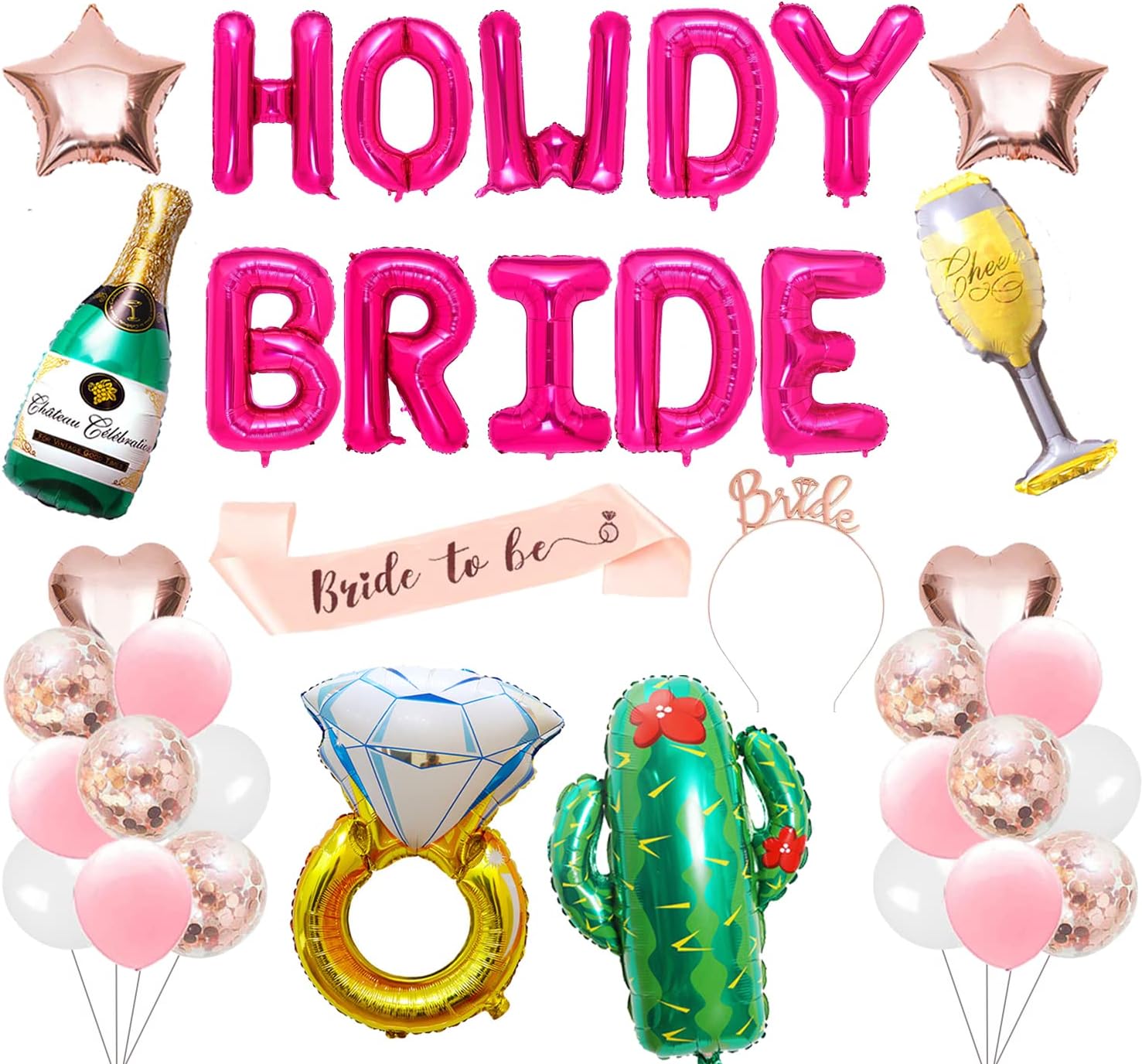 Amazon.com: Howdy Bachelorette Party Decorations, Howdy Bride Western ...