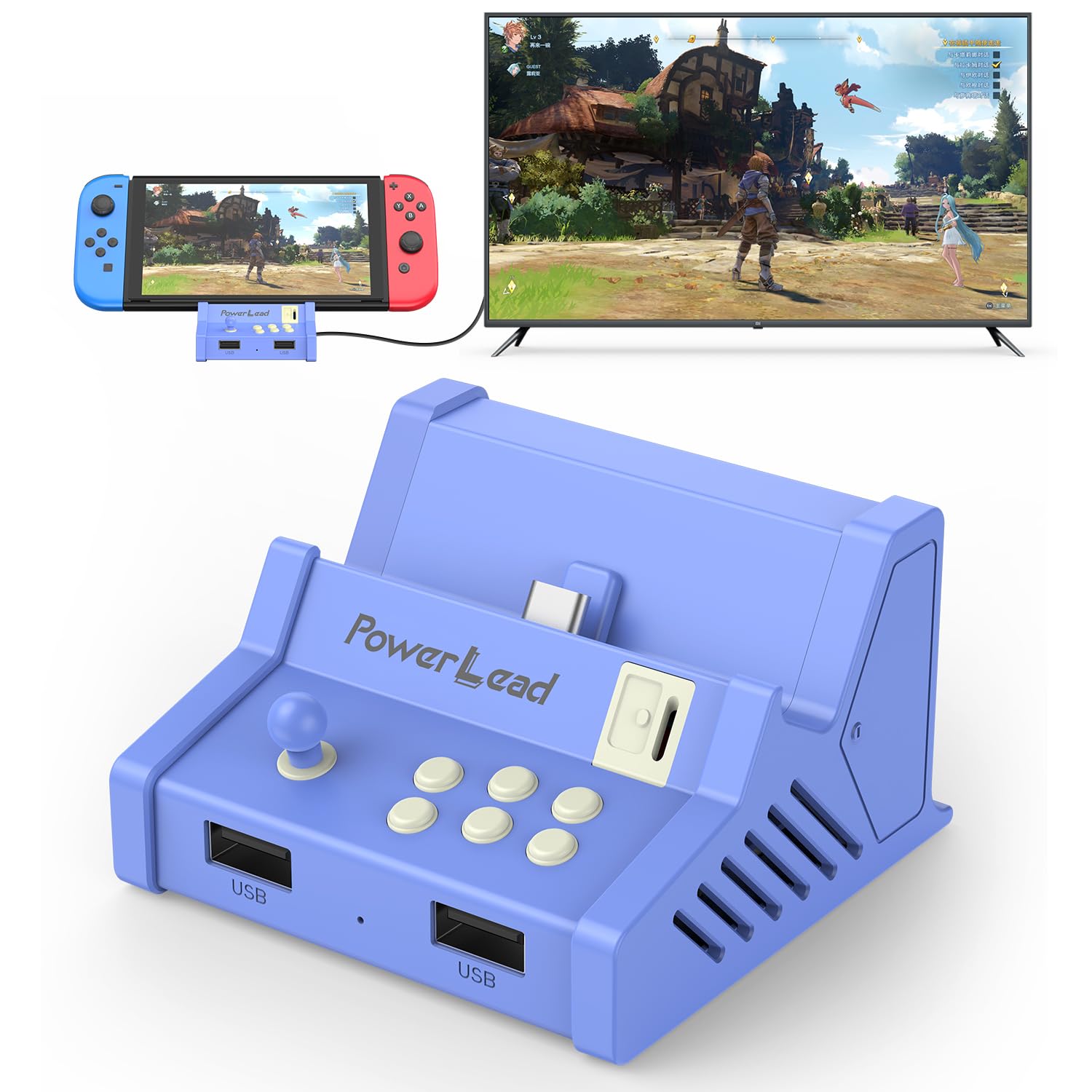Buy PowerLeadTV Dock for Nintendo Switch, Portable HD Switch Dock ...