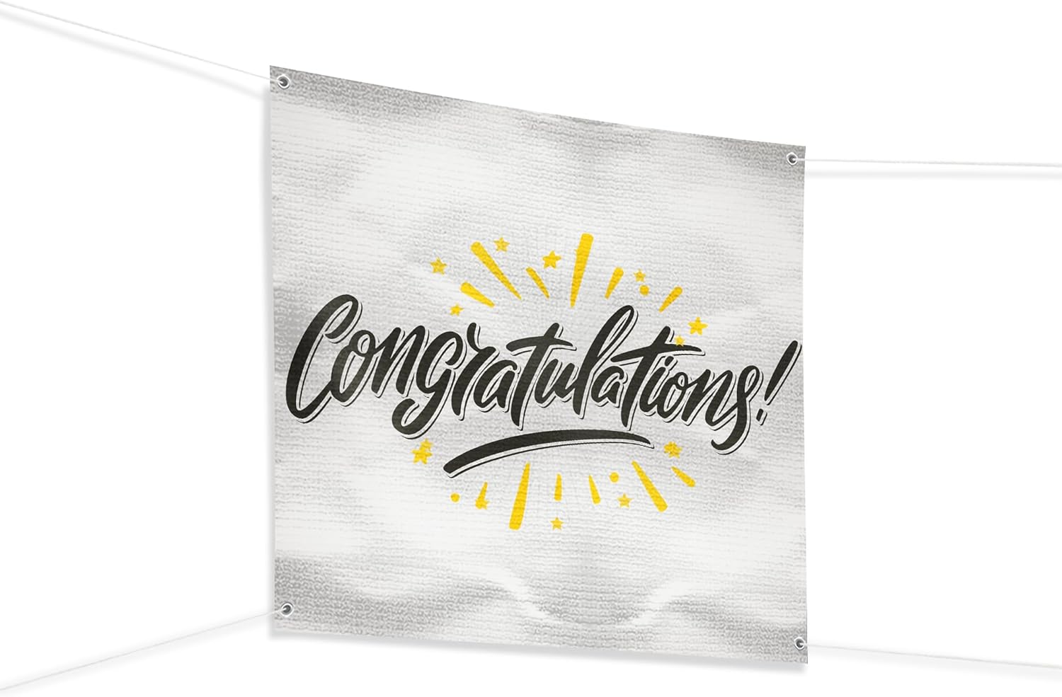Amazon.com: Congratulations Banner Sign For Outdoor-Indoor Use 4x4 Ft ...