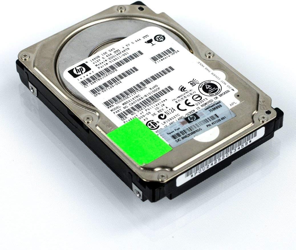Amazon.com: HP 507129-002 146GB 10000RPM 2.5INCH Dual Port SAS 6GBITS ...