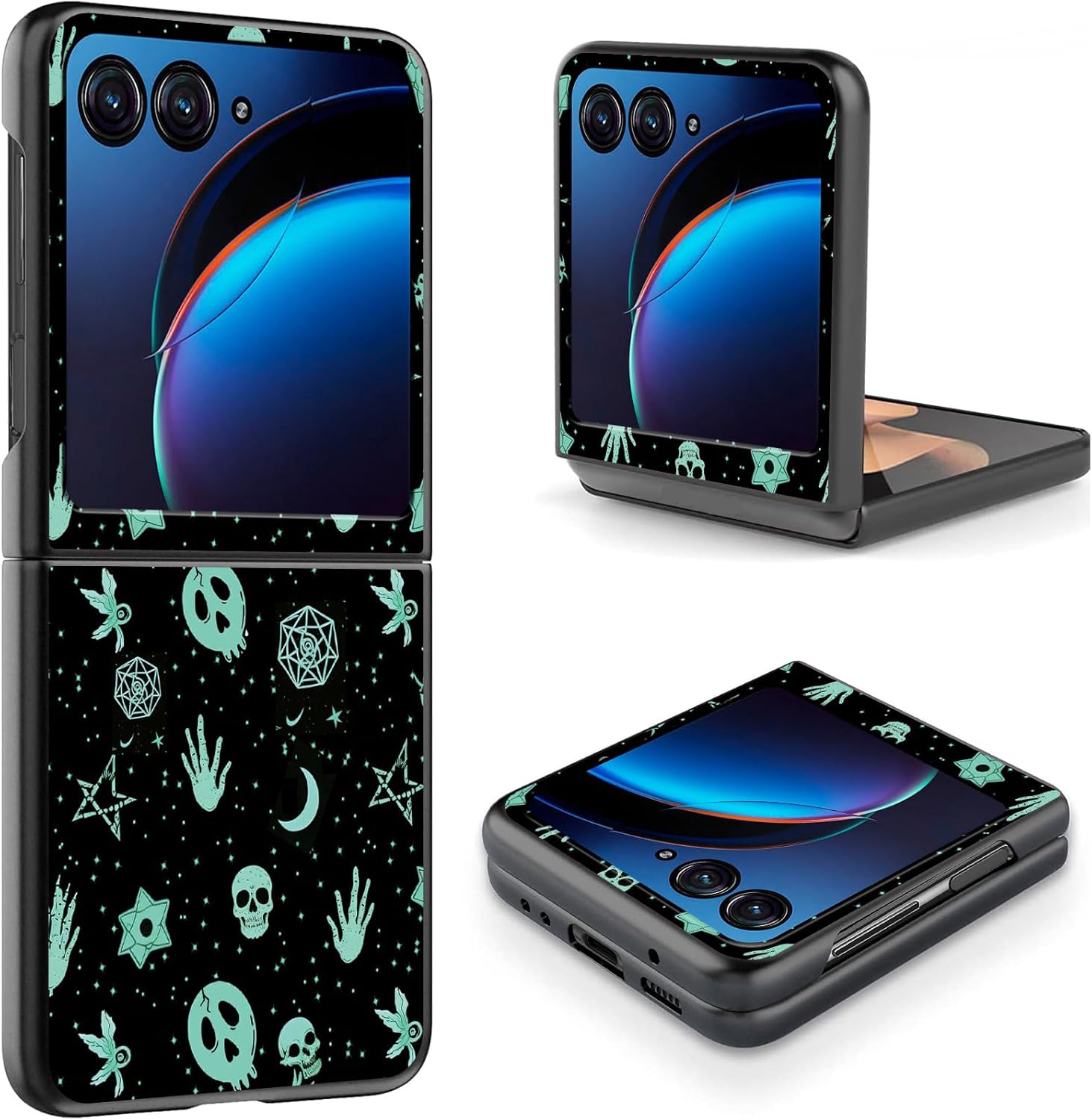 Amazon.com: Skull Moon Gothic for Motorola Razr Plus 2023 Flip Case ...