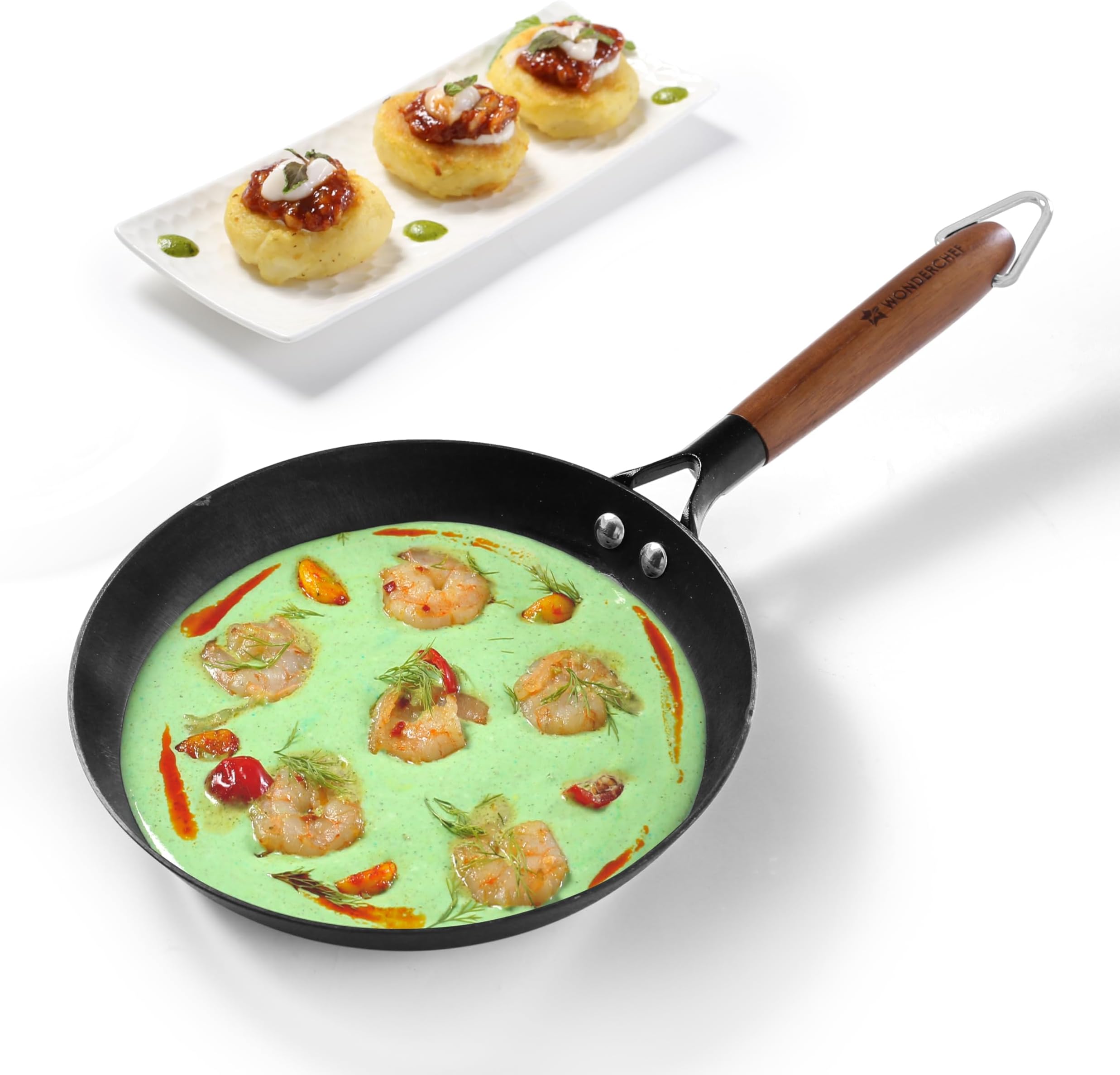 Buy Wonderchef Pre-Seasoned Ferro Light 24cm Cast Iron Fry Pan | 1.4L ...