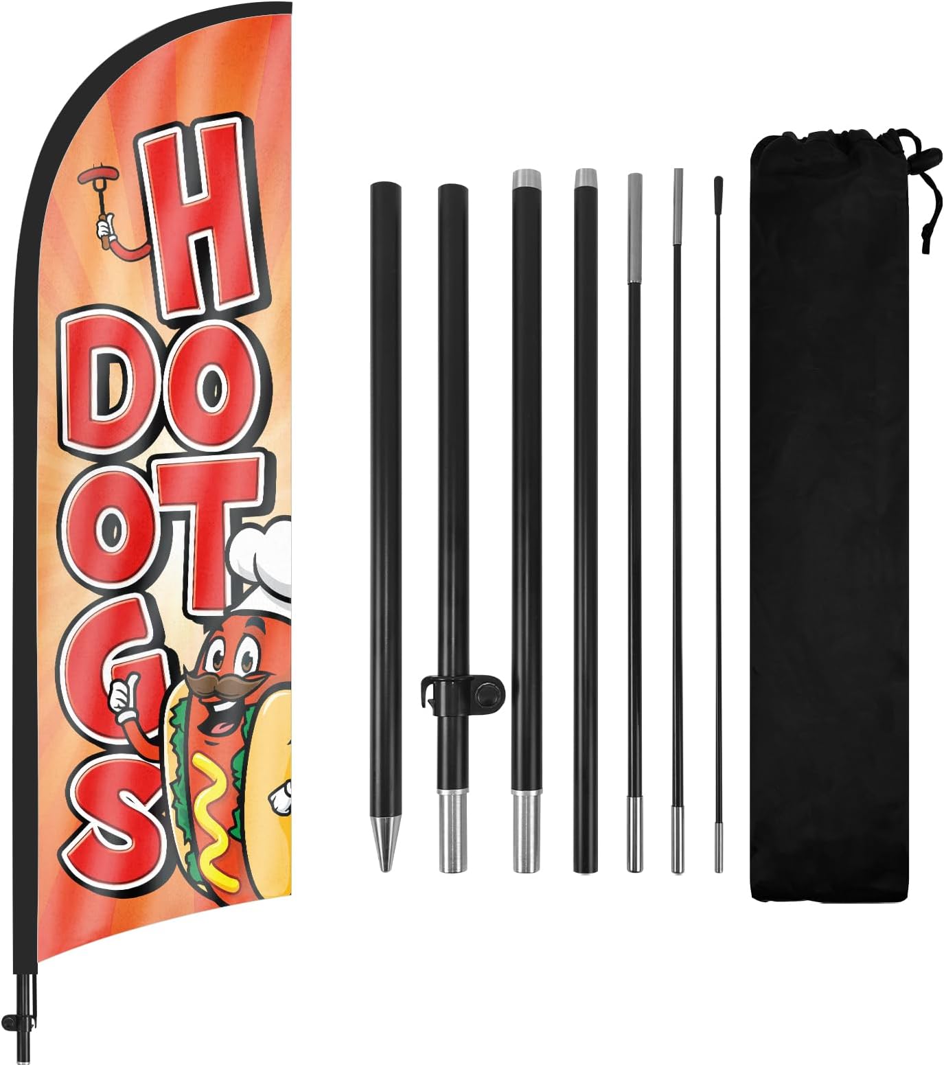 Amazon.com: Infinity Republic - Hot Dogs Windless Full Sleeve Banner ...